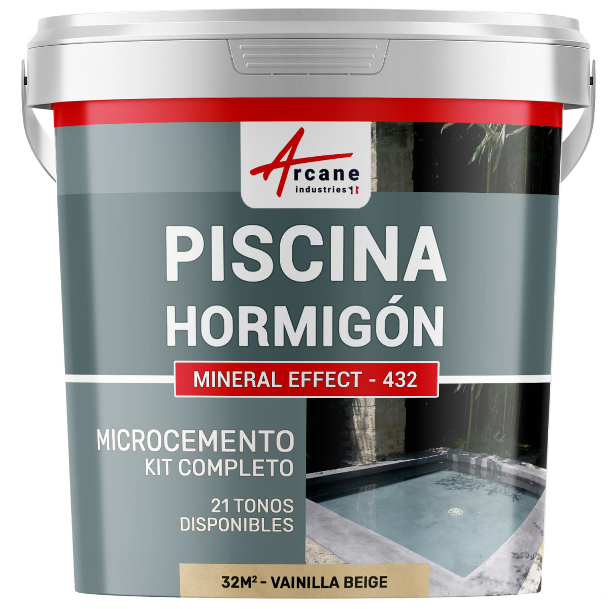 Kit de Cemento Pulido para Piscina de Hormigón - Revestimiento ...
