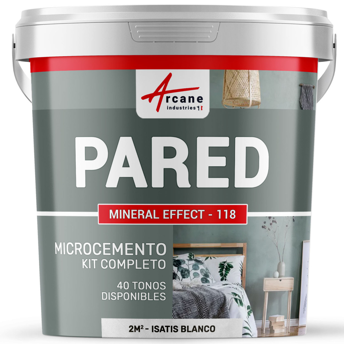 Kit microcemento blanco para muros y paredes | Arcane Industries
